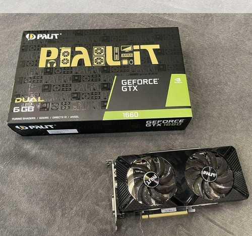 Игровая видеокарта palit gtx 1660 ti 6gb