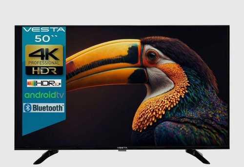 Новые 50"4K Android HDR VeSta 50V3500 смарт тв