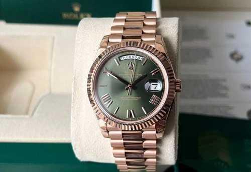 Rolex Day-Date Olive Green Rose Gold 40 mm