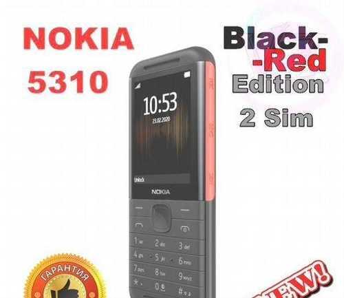 Телефон Nokia 5310 Black-Red edition новый 2 sim
