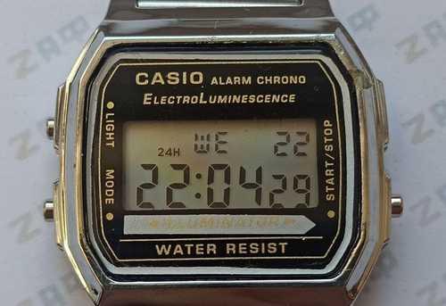 Ретро часы casio Alarm Chrono, серые 12113
