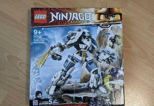 Новый Lego Ninjago 71738 Битва с роботом Зейна
