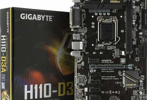 Материнская плата gigabyte GA-H110-D3A Б/У