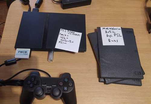 Обменяю чипованную ps 2 на не чипованную PS2