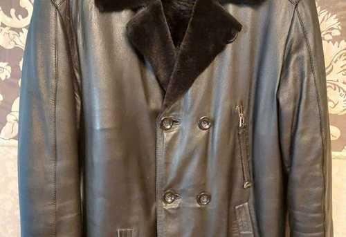 Кожаная куртка зимняя мужская размер 50
