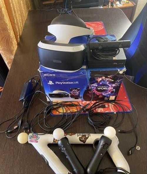 Шлем Playstation VR rev2 + 2 мува + aim контроллер