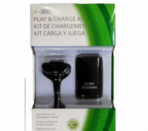 Xbox 360 Play&Charge Kit (Аккум+кабель для зарядки