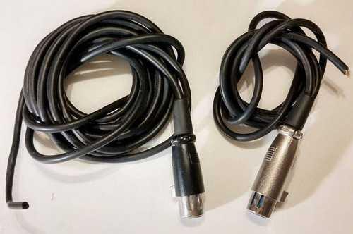 XLR3 кабель (разъем) Female д/микрофона микшера
