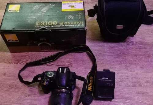 Зеркальный фотоаппарат nikon d3100 18-55 vr kit