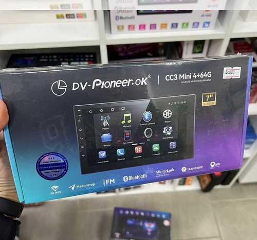 Магнитола Андроид Pioneer CC3 mini 7 дюймов 4/64gb