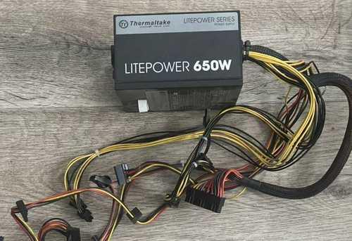 Бп ATX 650 Вт Thermaltake PS-LTP-0650npcneu-2
