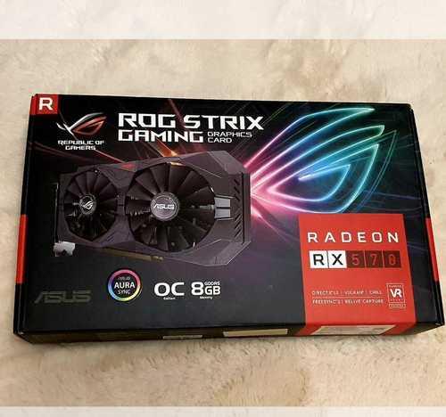 Видеокарта asus ROG strix RX570 8G OC