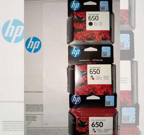 Картридж HP 650, многоцветный и черный