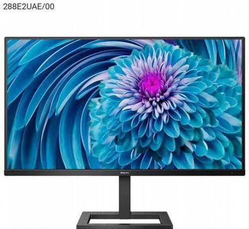 Монитор Philips 288e2uae 28" IPS Чёрный, 288e2uae