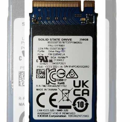 Ssd m.2 nvme 256gb 2242