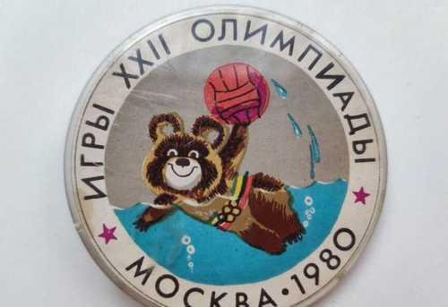Значок "Олимпийский мишка" 1980