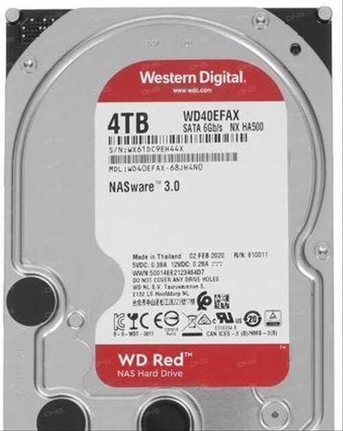 4 тб Жесткий диск WD Red IntelliPower (WD40efax)