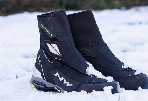 Northwave yeti 44.5 rus зимние велотуфли spd