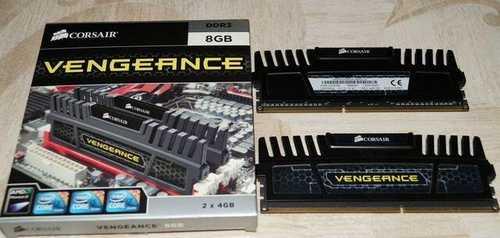 TOP DDR3 память Corsair Vengeance 8gb(4+4) 2400MHz