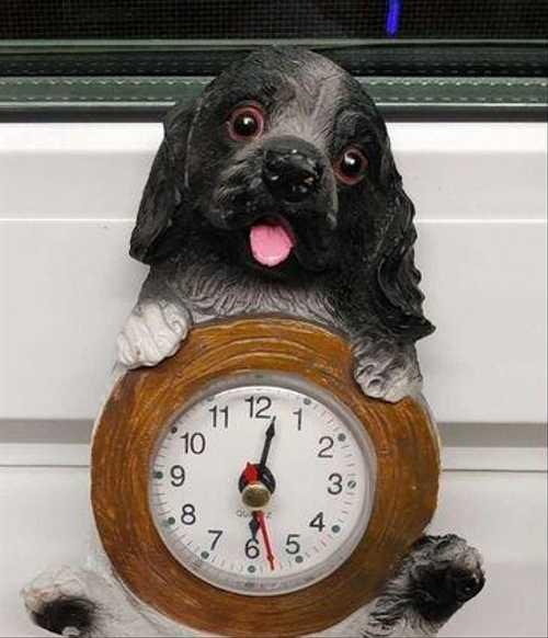 Часы декоративные в виде собаки