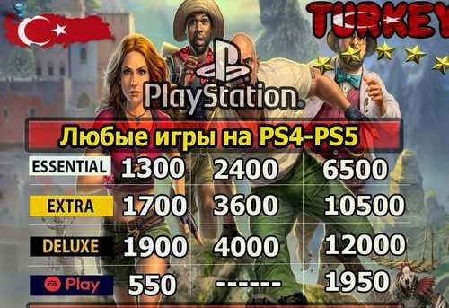 Подписка PS Plus /Турция/Украина/ dead OR alive 60