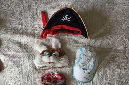 Маскарадные костюмы: пират.треуголка, шапка зайца