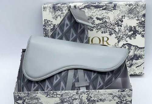 Dior Essentials Saddle Bag Gray