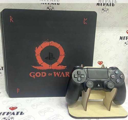 PS4 Slim 500 Gb Кастом God of War   1 год гарантии