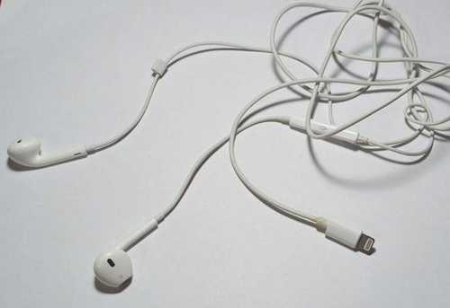 Наушники для Apple EarPods Lightning, белые