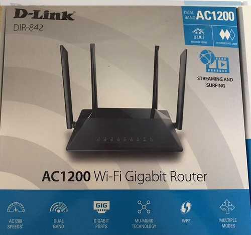 Wifi роутер D-Link DIR-842 AC1200