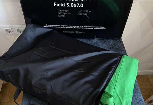 Хромакей тканевый зеленый GreenBean Field 3х7м