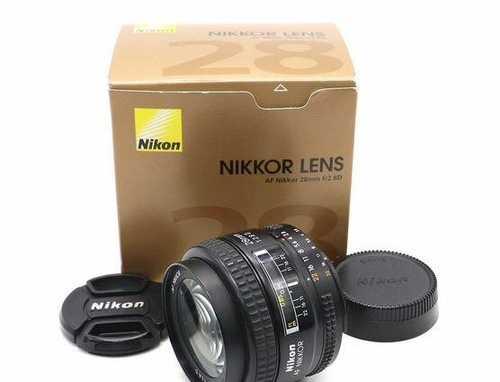 Nikon 28mm/2.8D AF Nikkor в упаковке
