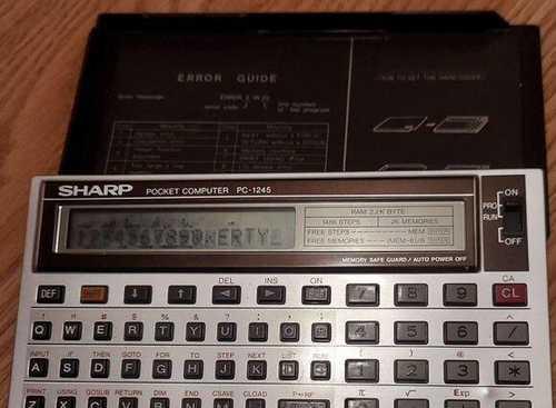Sharp PC-1245 Pocket Computer винтаж раритет
