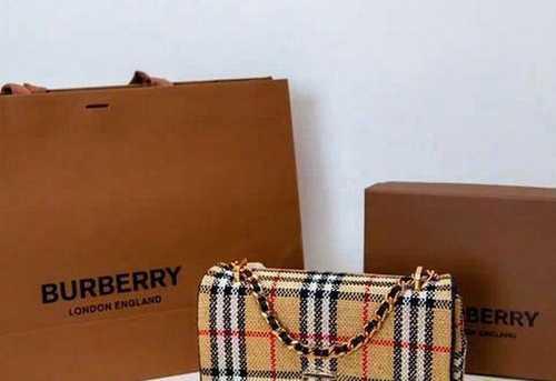 Женская сумка burberry Lola vintage в клетку недор