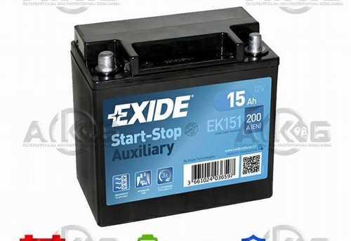 Аккумулятор (акб) Exide AGM EK151 15Ah пп 200A MB