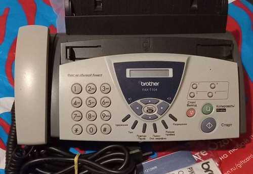 Телефон-факс brother FAX-104