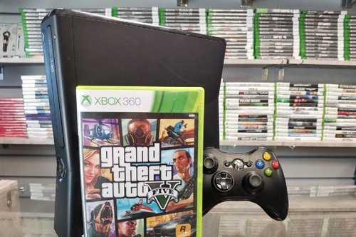 Xbox 360 Slim 320gb + Игра GTA 5