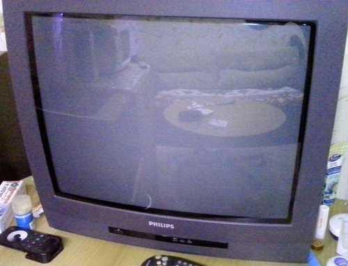 Кинескопный телевизор philips 54см