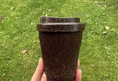 Многоразовый стакан из кофейной гущи