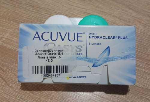 Контактные линзы acuvue Oasys, -7,0