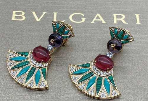 Роскошные серьги Bvlgari премиум качество