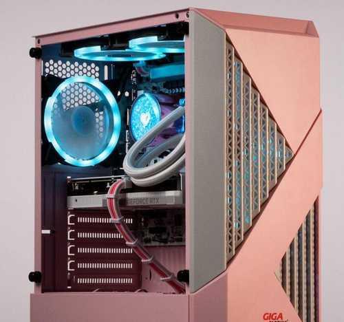 Игровой пк paladin350 GTX 1660 Super 6GB б.у. Ryzen 5 2600 Evesky firerose F3-A pink