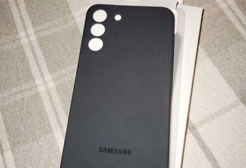 Клип-кейсы Samsung S22+ Silicone Cover серый, зел