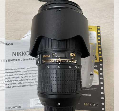 Объектив Nikon 24-70mm F2.8E VR ED AF-S