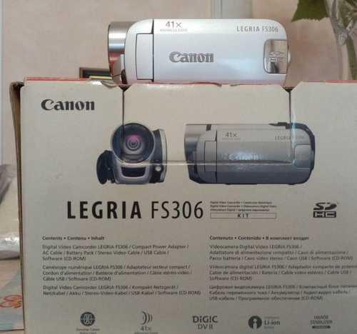 Продам видеокамеру Canon Legria FS 306