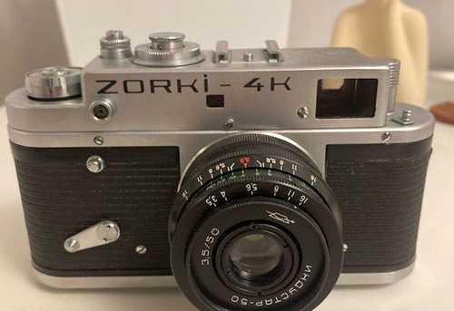 Плёночный фотоаппарат Зорький 4к