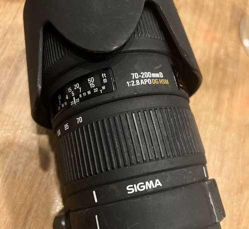 Объектив Sigma 70-200mm 1:2.8 APO EX HSM