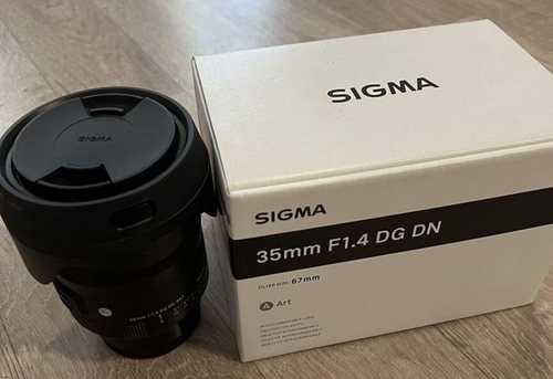 Объектив sigma 35 mm F 1.4 DG DN Sony E