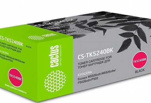 Картридж лазерный Cactus CS-TK5240BK TK-5240BK чер