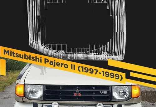 Стекло для фары Mitsubishi Pajero II (1997-1999) П